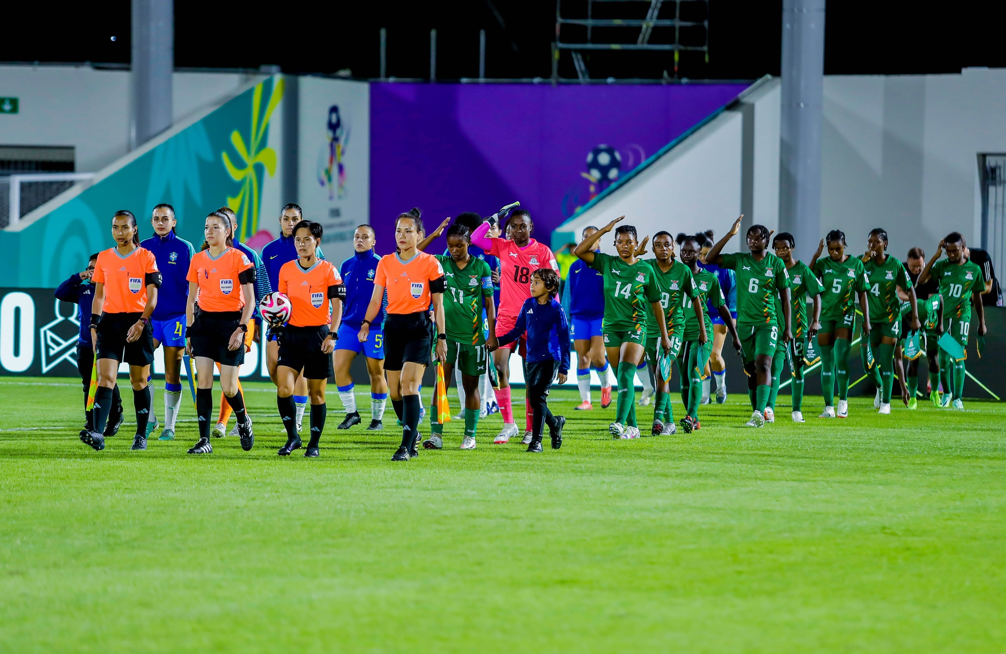 Zambia under 17 female football team hailed despite World Cup opener ...